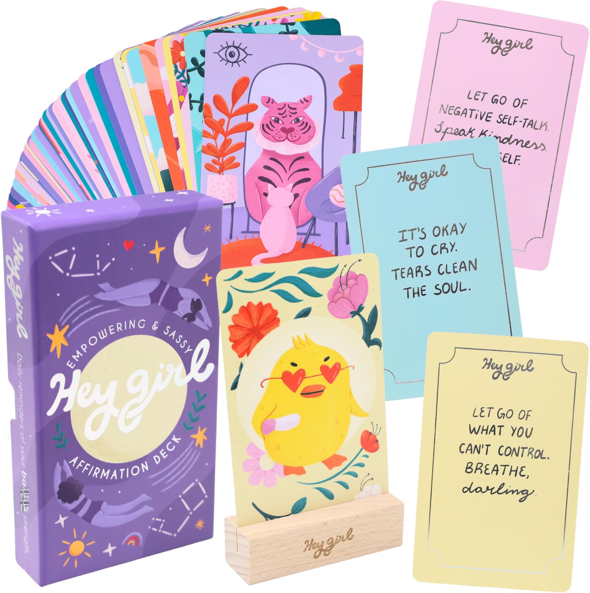 Amazon.com : Coitak 50 Positive Affirmations Cards for Women, Daily ...