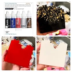 Amazon.com: Epoxy Resin Color Pigment (Dye) Popular Colors Kit Black ...