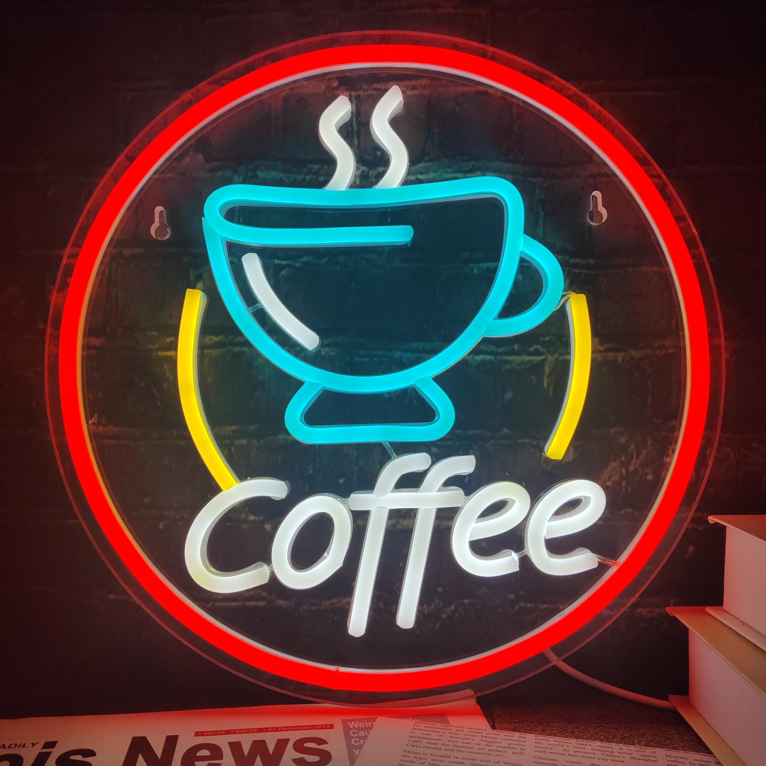 Amazon.com : Coffee Bar Neon Sign for Wall, Coffee Shop Sign for Cafe ...