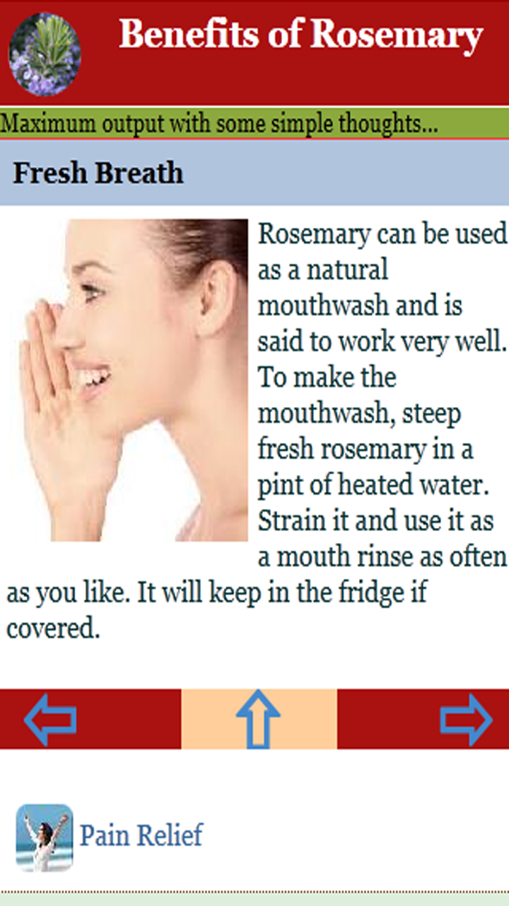 Benefits of Rosemary - App on Amazon Appstore
