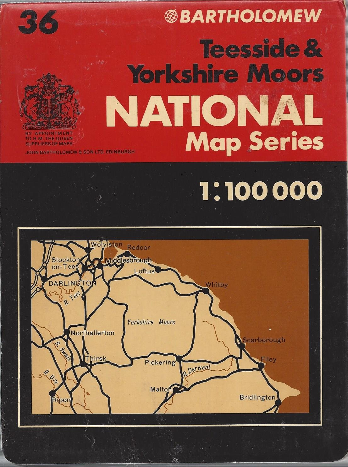 Teesside and Yorkshire Moors (Sheet 36) (Great Britain National Maps ...