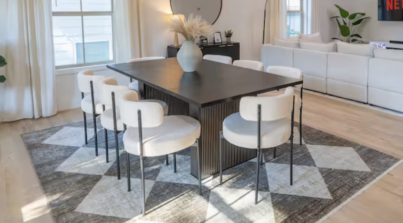Watch Modern Dining Room Upgrade& Luxe Boucle Chairs from Amazon?! on ...