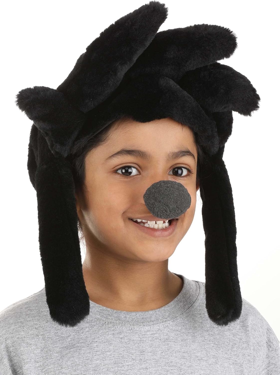 Amazon.com: Adult Max Goofy Costume Plush Hat and Foam Nose Kit Goofy ...