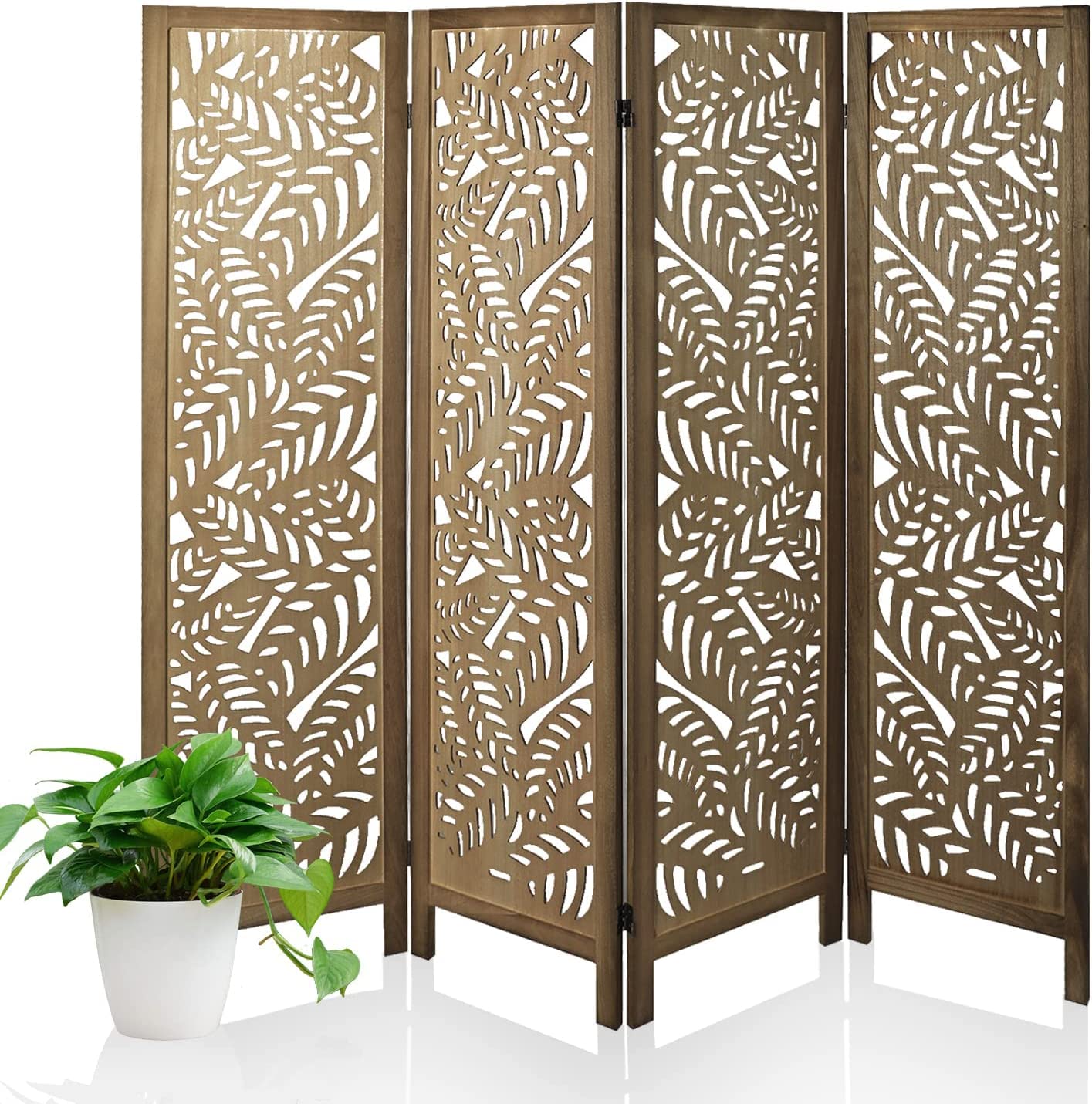 Musa Kazim Room Divider 4 Panel Room Divider 6 fit Height Folding ...