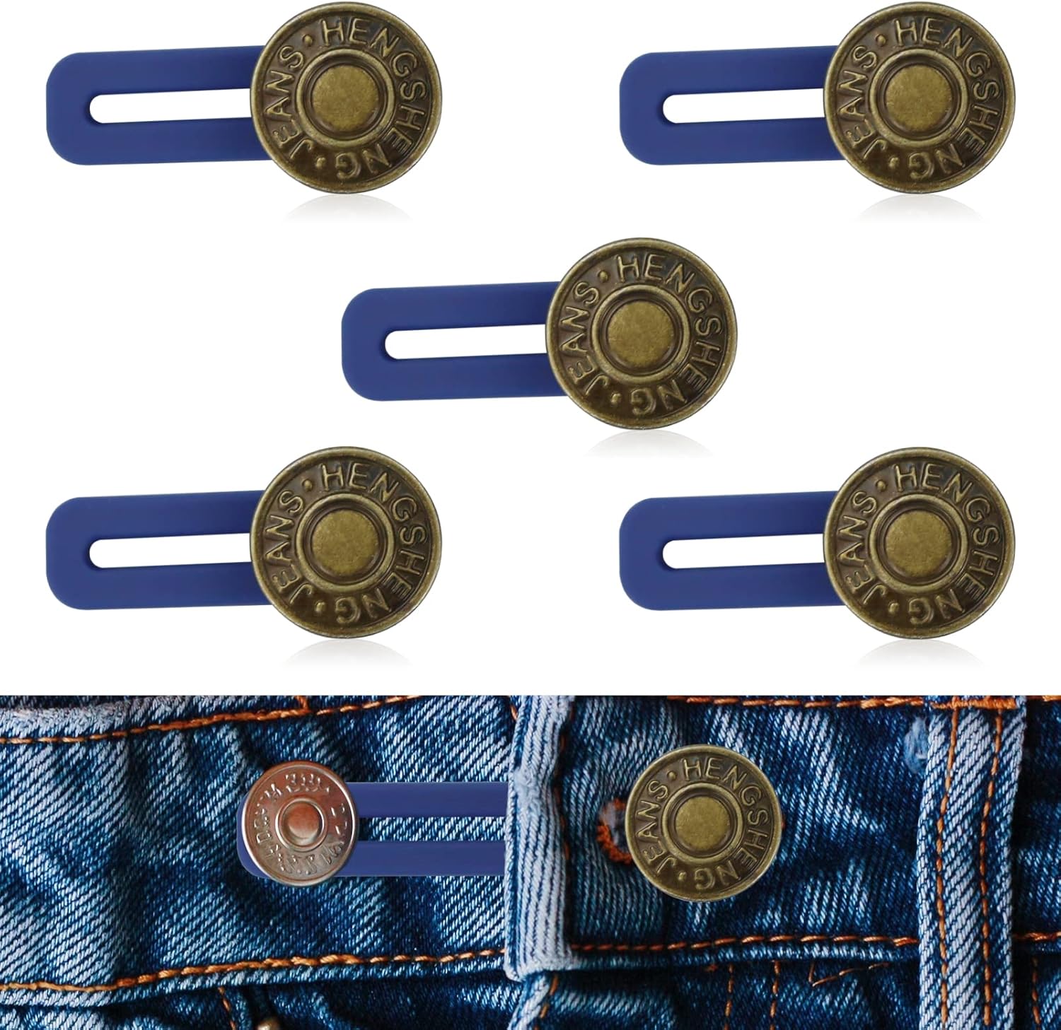 SZCXDKJ (5 Sets) Button Extender for Trousers Waist Extenders for Mens ...