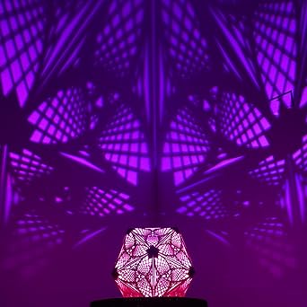 Jabihome RGB Shadow Lamp, Sacred Spiritual Mandala Art Shade Lantern ...