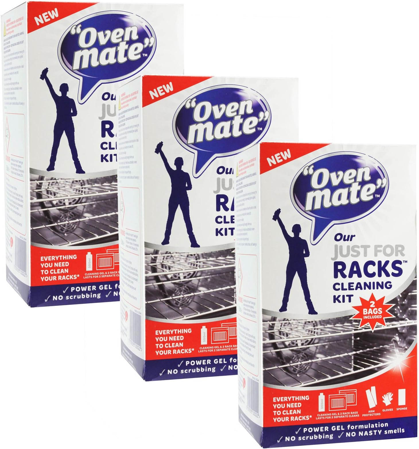 2 X Oven Pride Complete Oven Cleaning Kit 500ml Includes Bag for ...