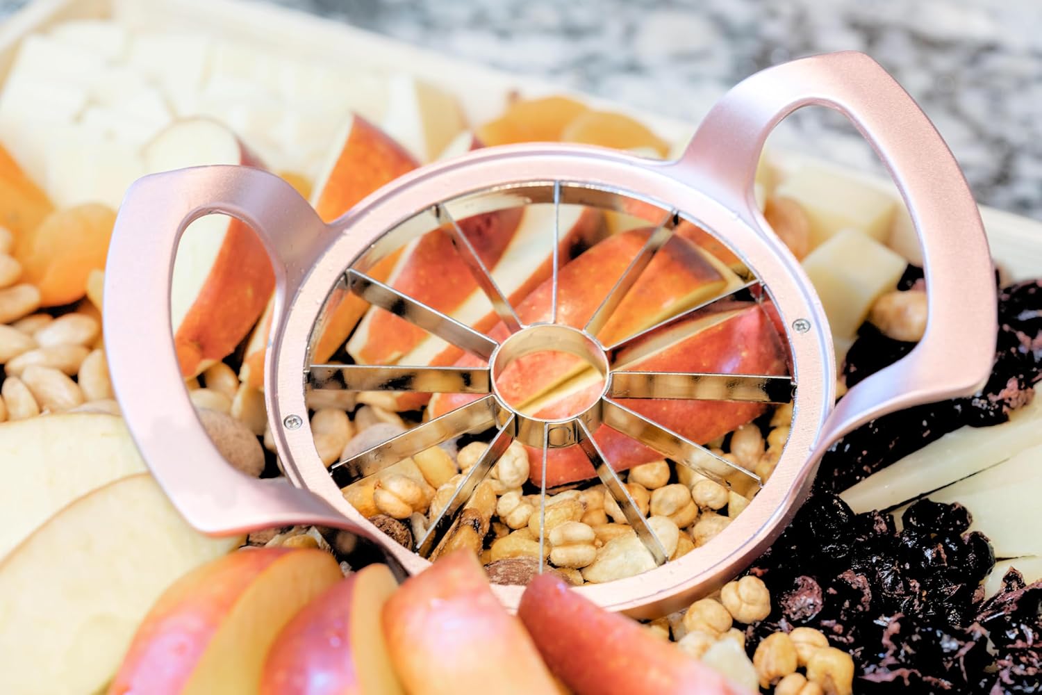 Amazon.com: Apple Slicer and Corer | Apple Cutter | Matte Rose Gold ...