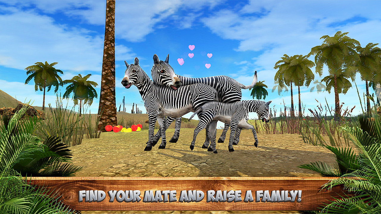 Zebra Simulator 3D: Wild Life Horse Fighting Game | Ultimate Animal ...
