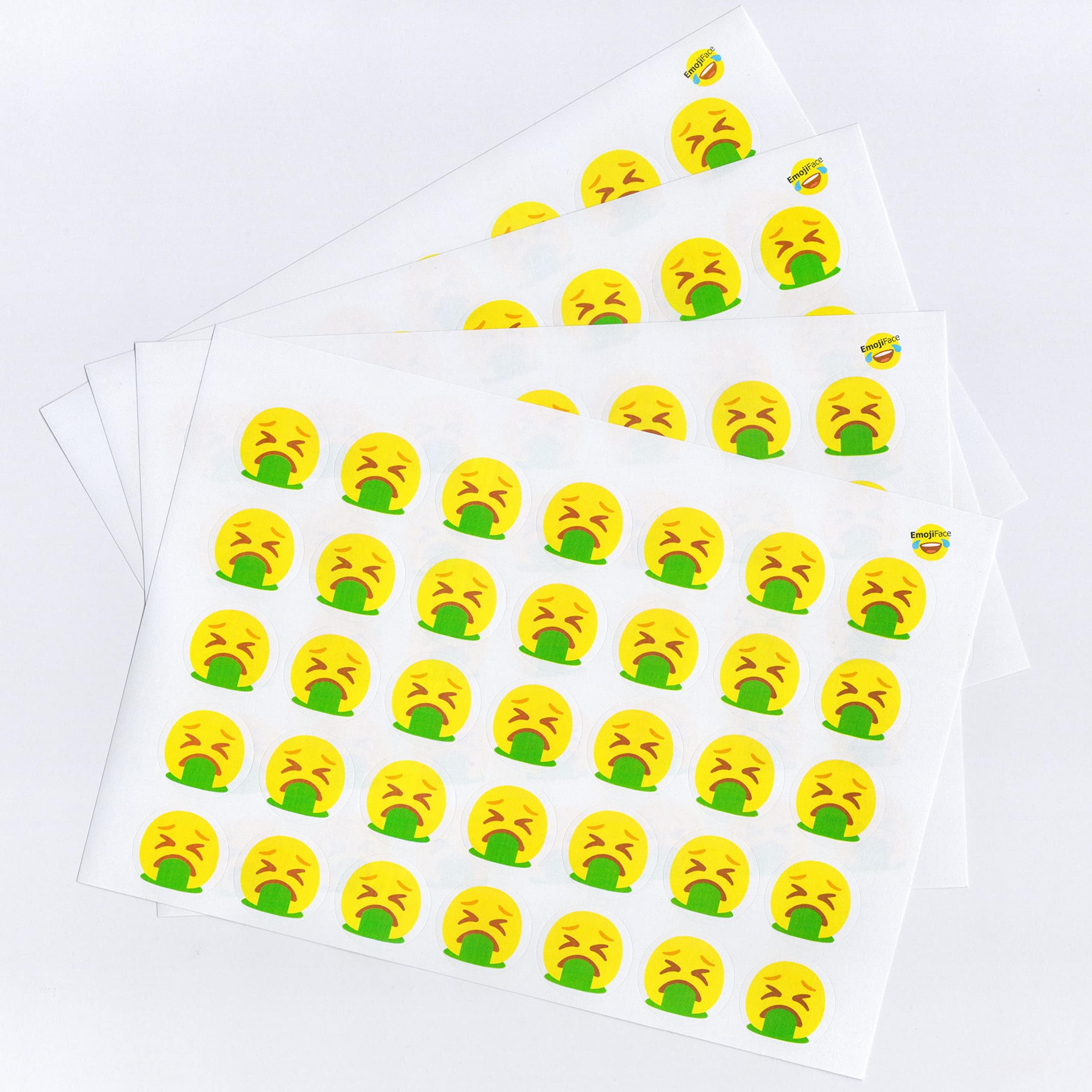 140 Poop Emoji Face Stickers - Glossy Waterproof Vinyl Stickers ...