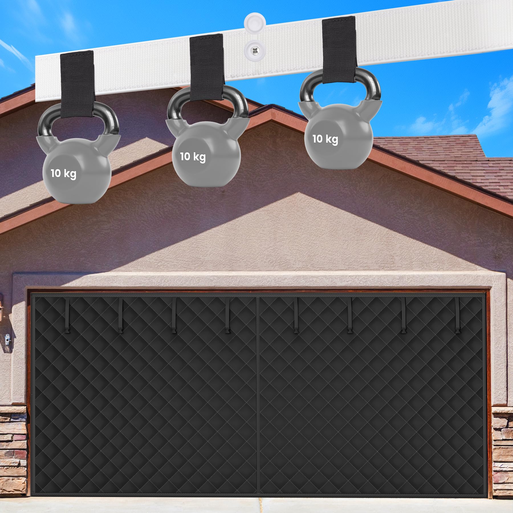 Patented Garage Door Screen for Winter，Duraflex Kits for Door Curtain ...