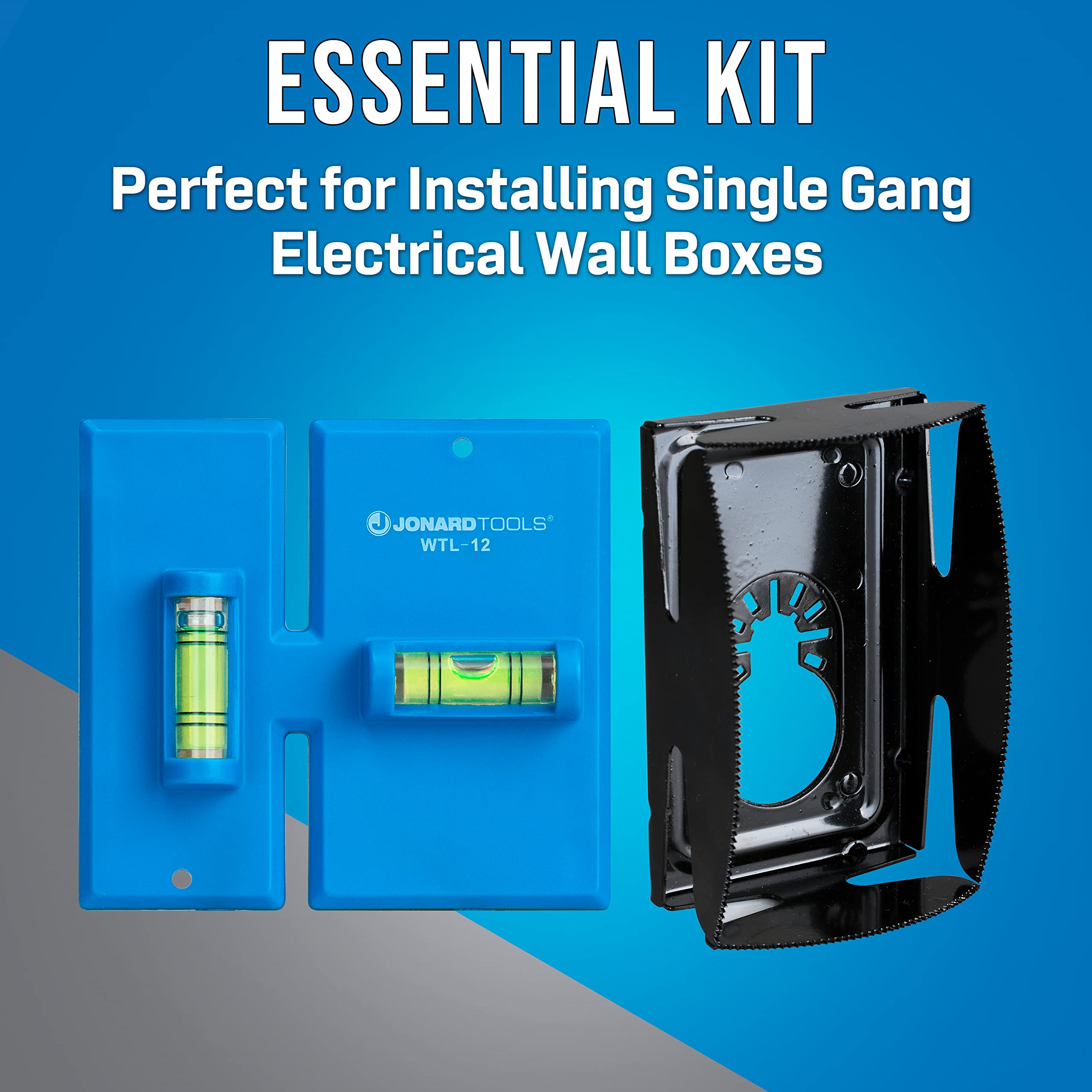 Snapklik.com : Jonard Tools EBW-412 Electrical Box Cutting Kit, Single Gang