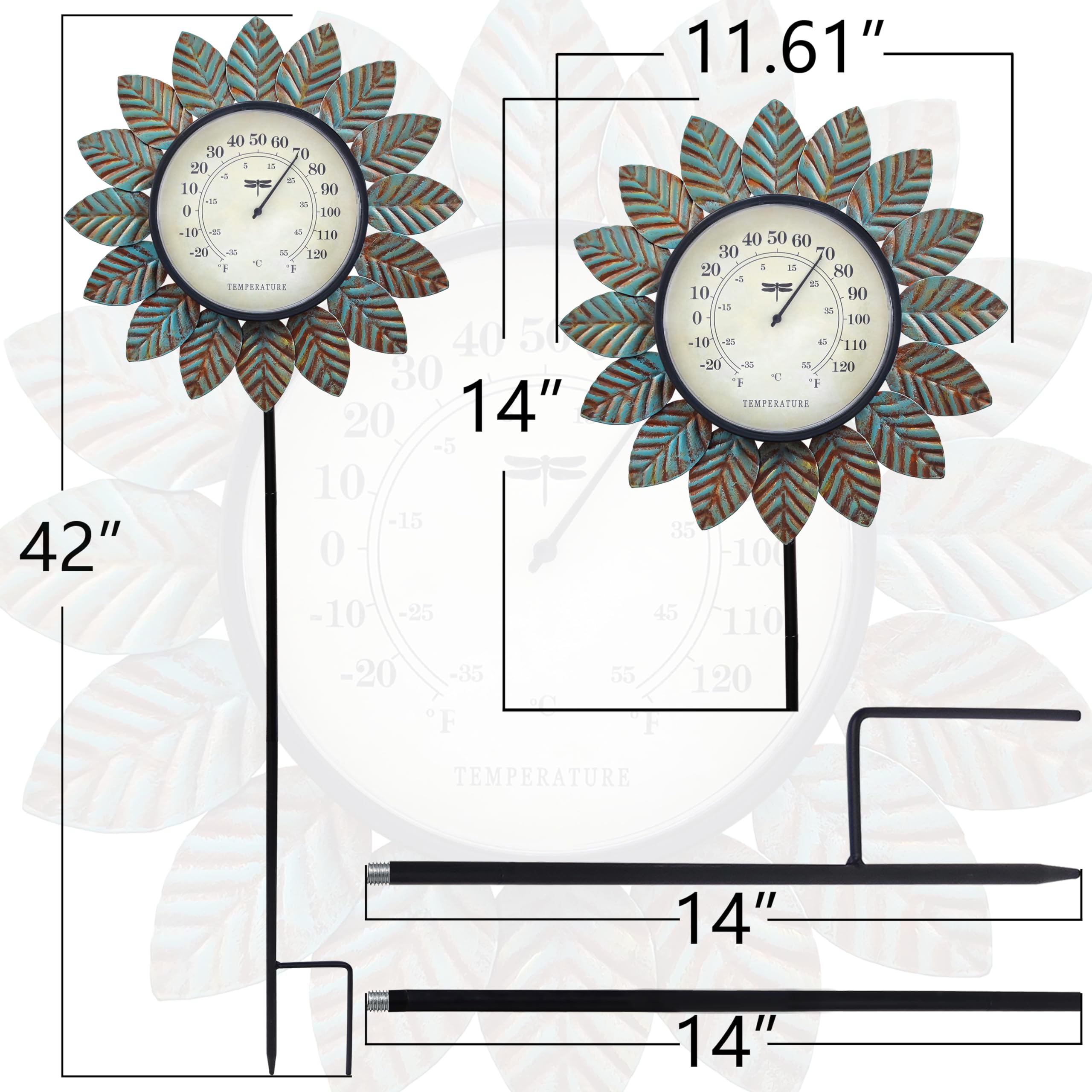 Orvis Outdoor Thermometer Decorative Smart Garden Outside In