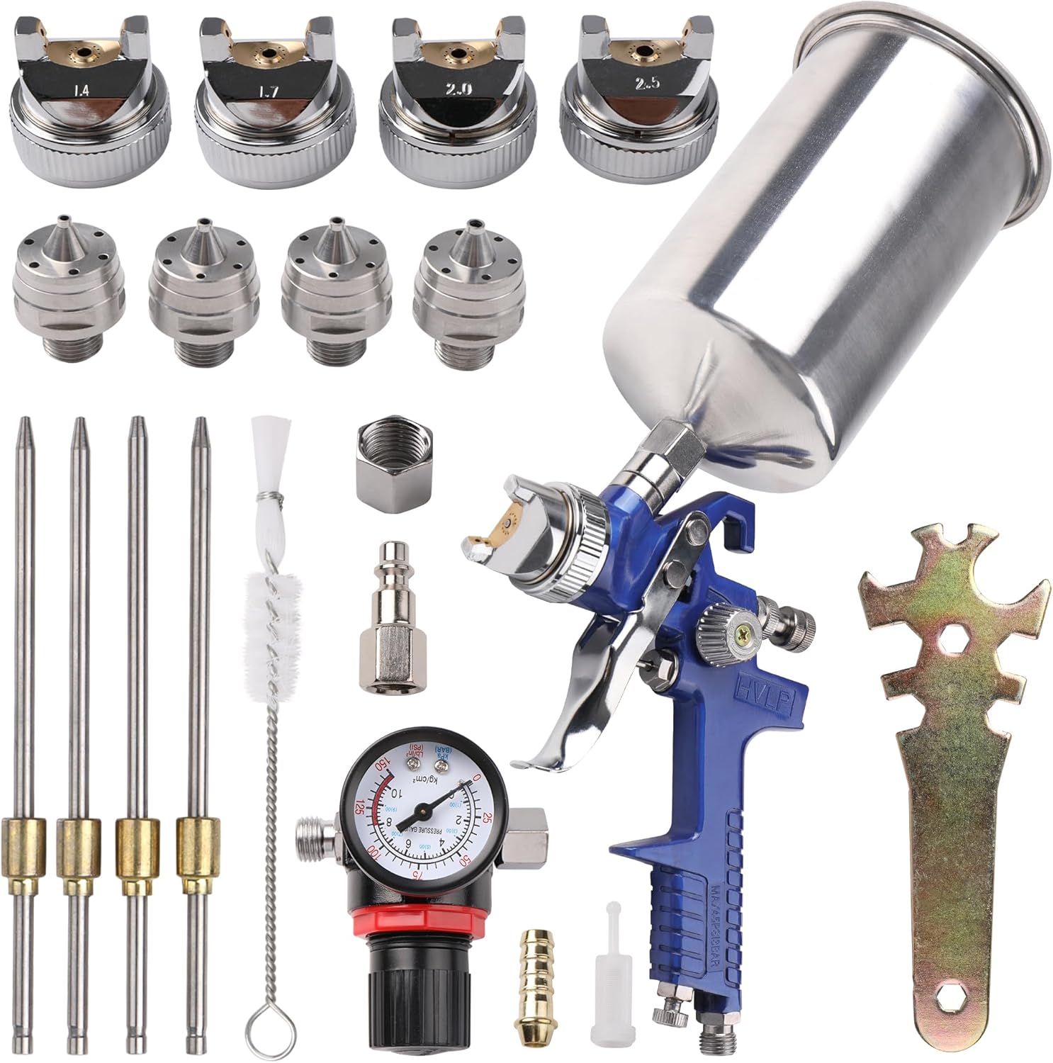 Amazon.com: Zeinlenx HVLP Gravity Feed Spray Gun, Automotive Air Paint ...
