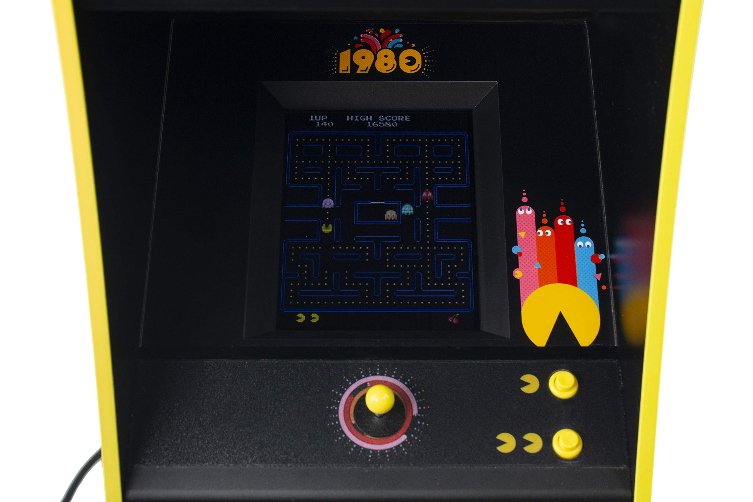 Quarter Arcades Official PAC-MAN 40th Anniversary 1/4 Sized Mini Arcade ...