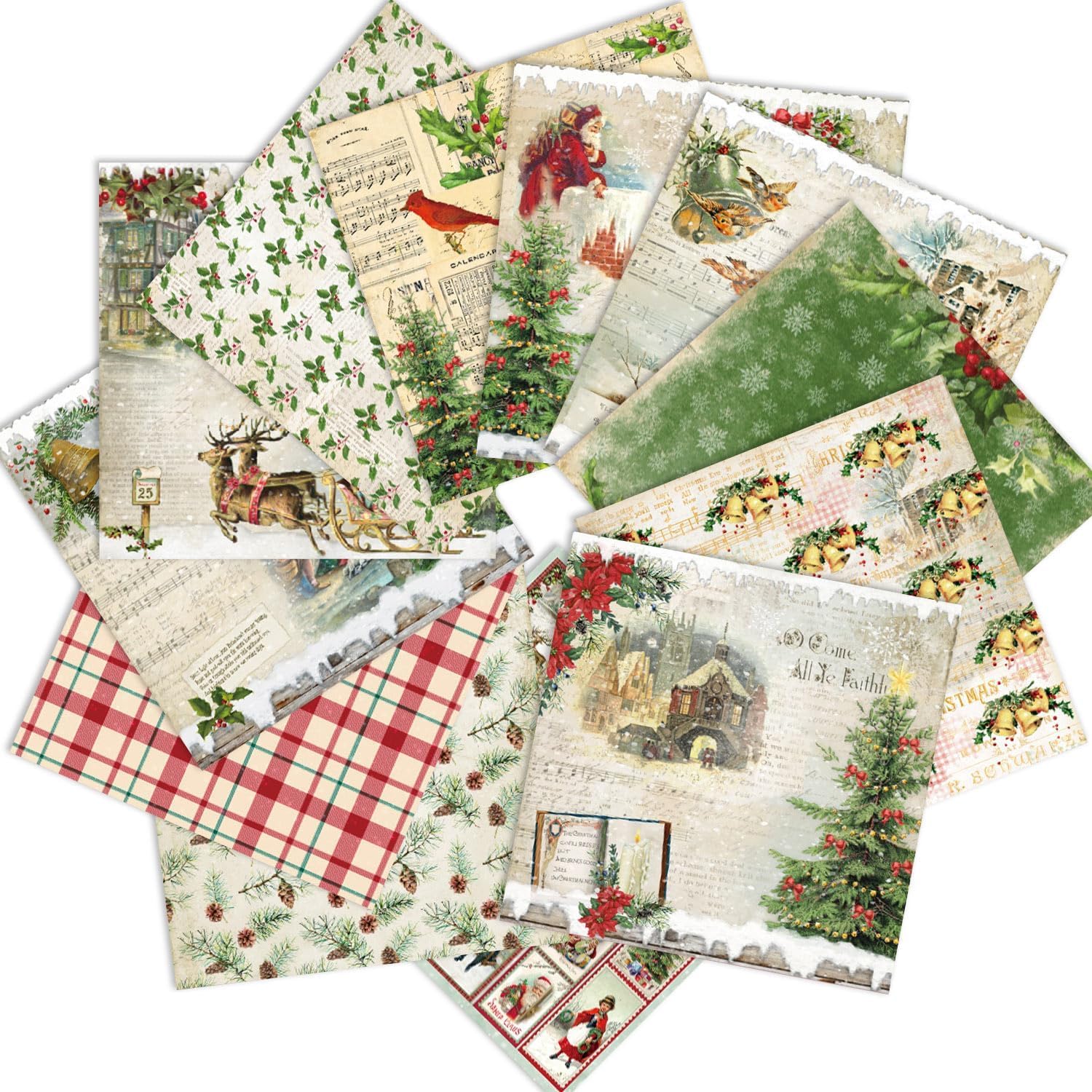 Amazon.com: PAPERKIDDO Origami Paper 105 Sheets Double Sided Christmas ...