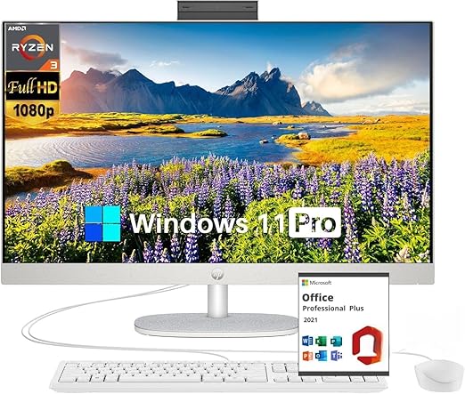 Amazon.com: HP All in One Desktop Computer 27 inch, with Microsoft ...
