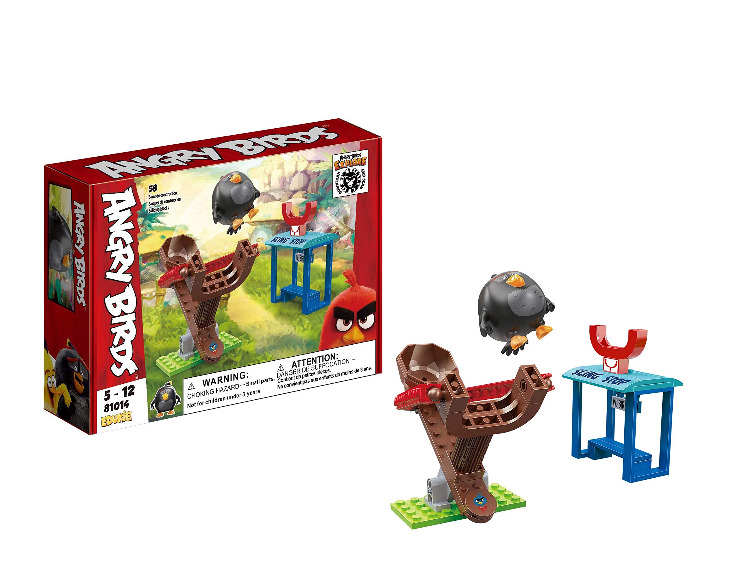 Edukie Licensed Angry Birds Building Blocks Set For Kids ...