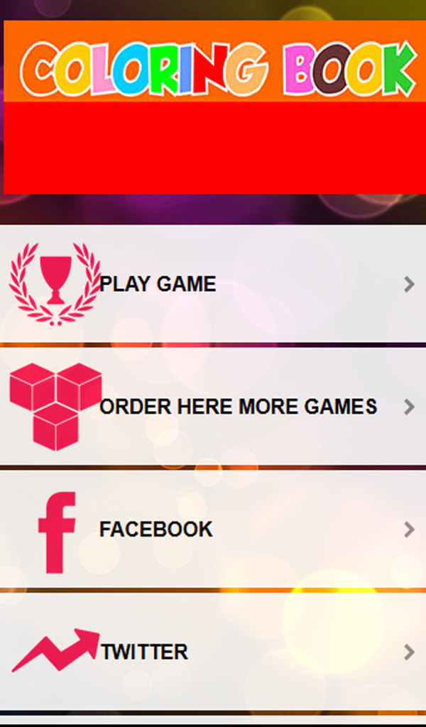 Aplicación Coloring Pages en Amazon Appstore