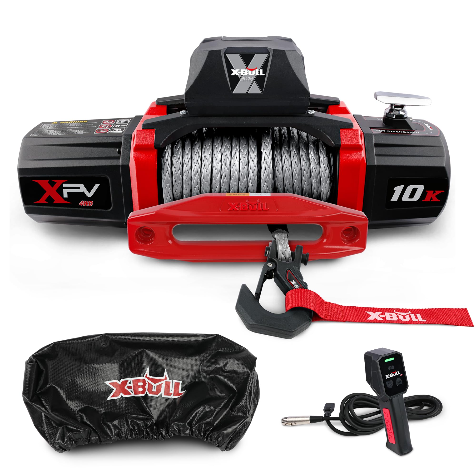 Amazon.com: X-BULL Winch-10000 lb. Load Capacity Electric Winch Kit ...
