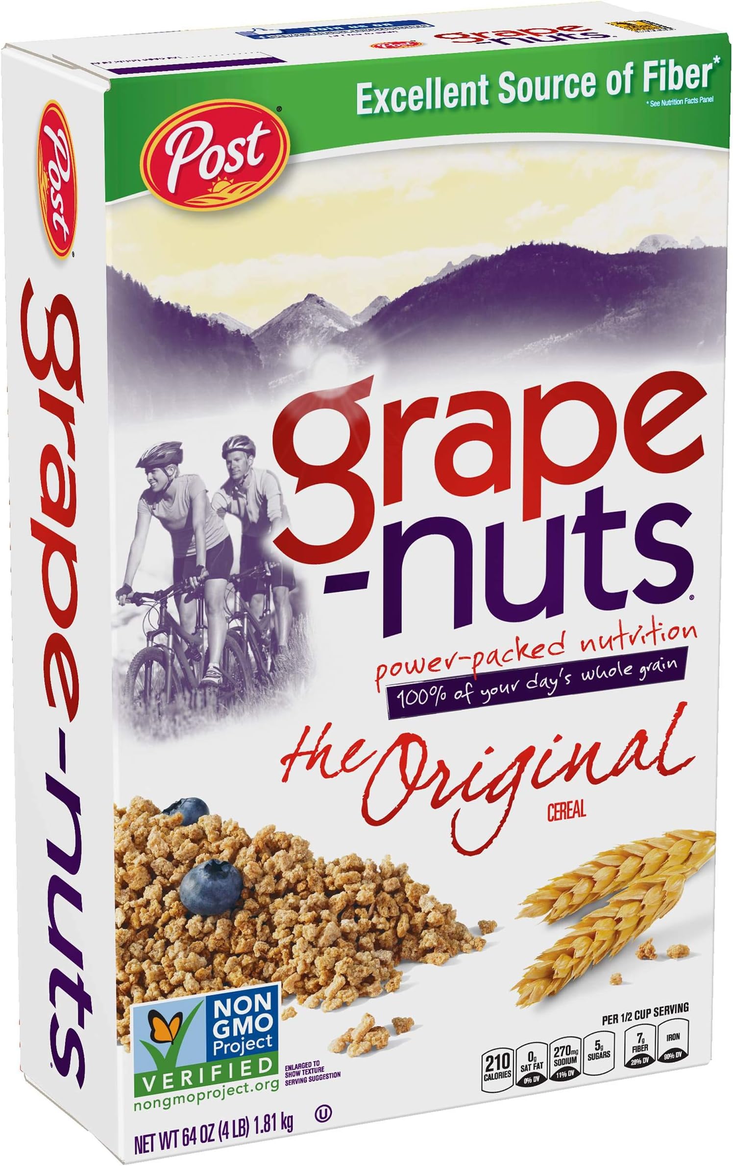 Amazon.com: Grape Nuts Original Breakfast Cereal, Crunchy Whole Grain ...