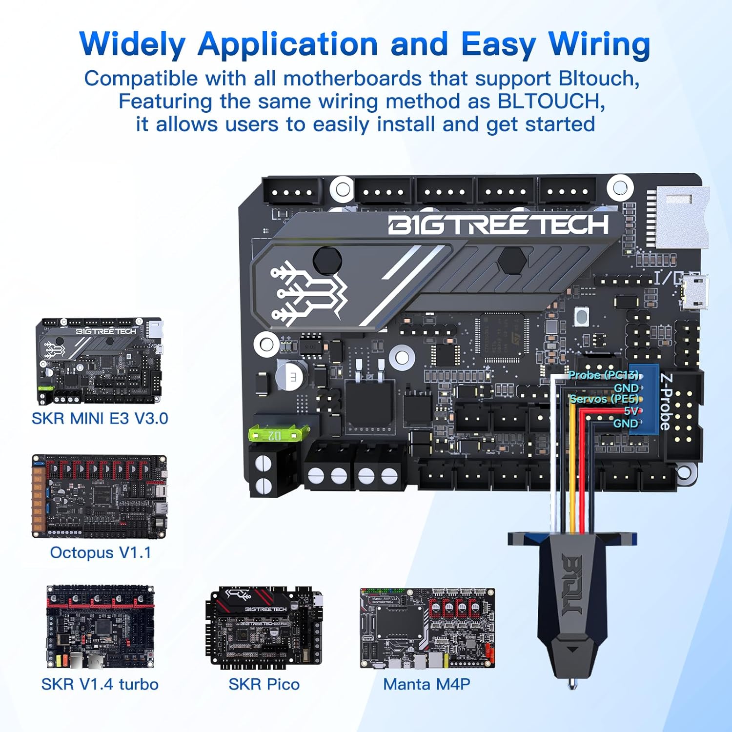 BIGTREETECH MicroProbe – Kit de sensor de nivelación de cama automático ...