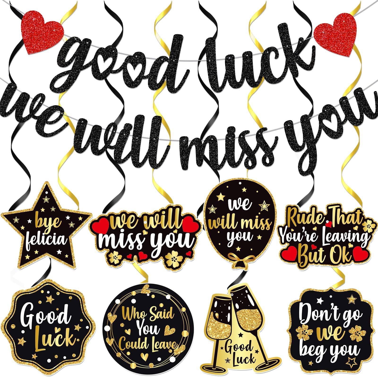 Amazon.com: Who Said You Could Leave Banner We Will Miss You Deorations ...