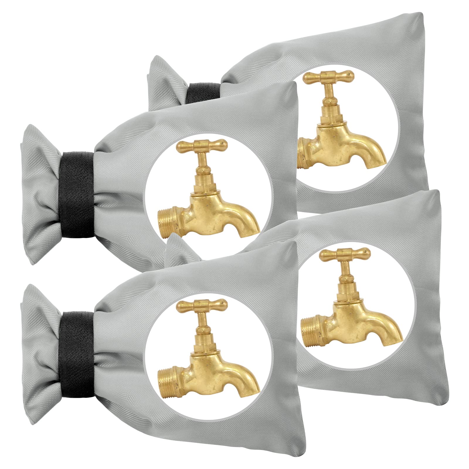Vicloon Outside Tap Covers for Winter, 4pcs Large Outdoor Tap Cover ...
