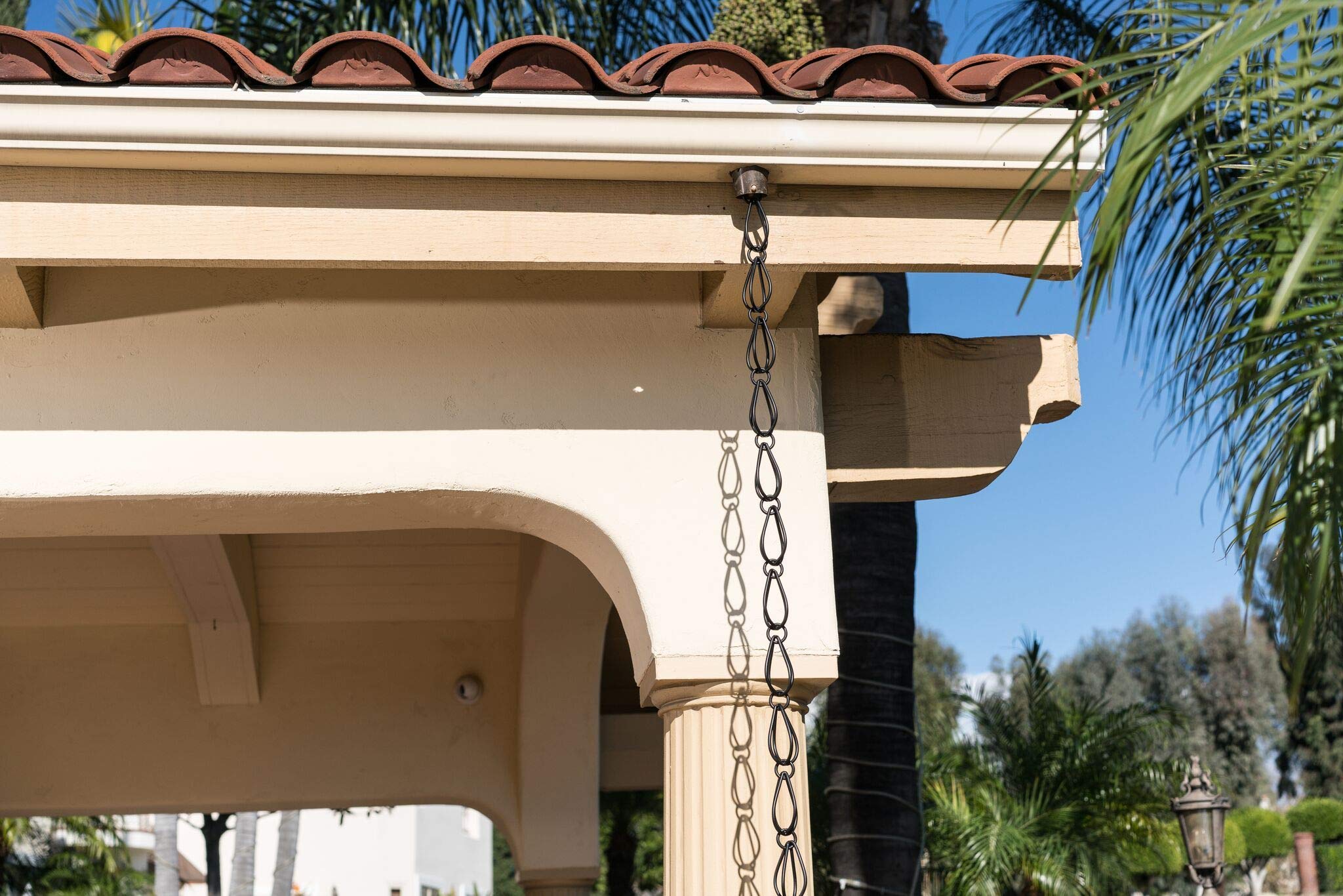 Monarch Rain Chains 17055 Aluminum Teardrop Rain Chain, 8-1/2 Feet ...