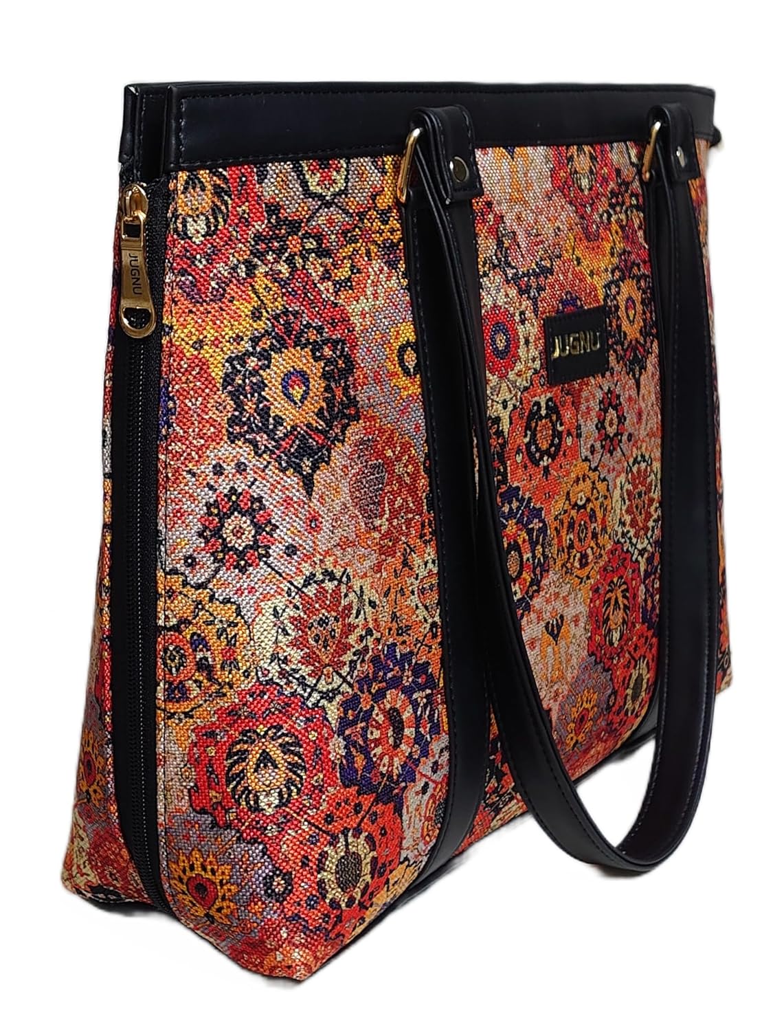 Buy JUGNU Trending Handicraft Fabric Mandala Printed Ladies Tote Bag ...