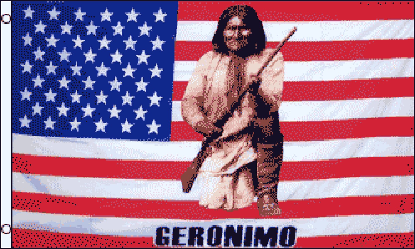 Amazon.com : USA Geronimo Flag 3x5ft Poly : Patio, Lawn & Garden