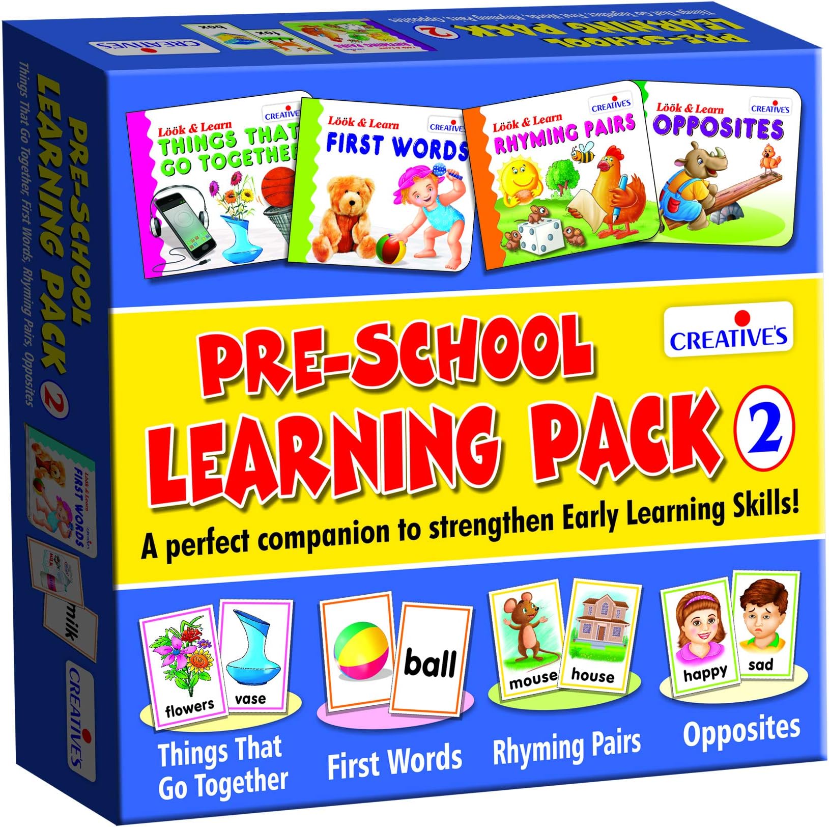 Buy Creative's Pre-School Paper Board Learning Pack - 2 Flash Cards ...