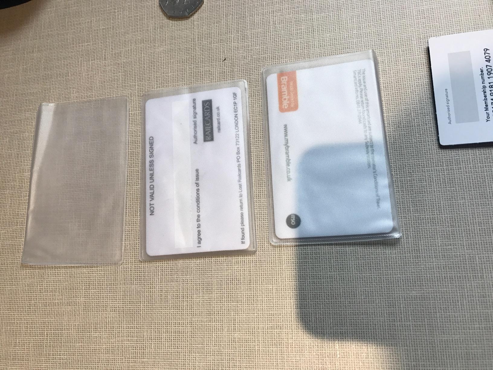 10Pcs Soft Clear Plastic Card Sleeves Protectors, for ID Cards, Band ...