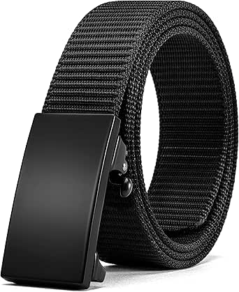 Amazon.com: CHAOREN Cinturones de trinquete de nailon para hombre, cinturón ajustable de 1 3/8 ...