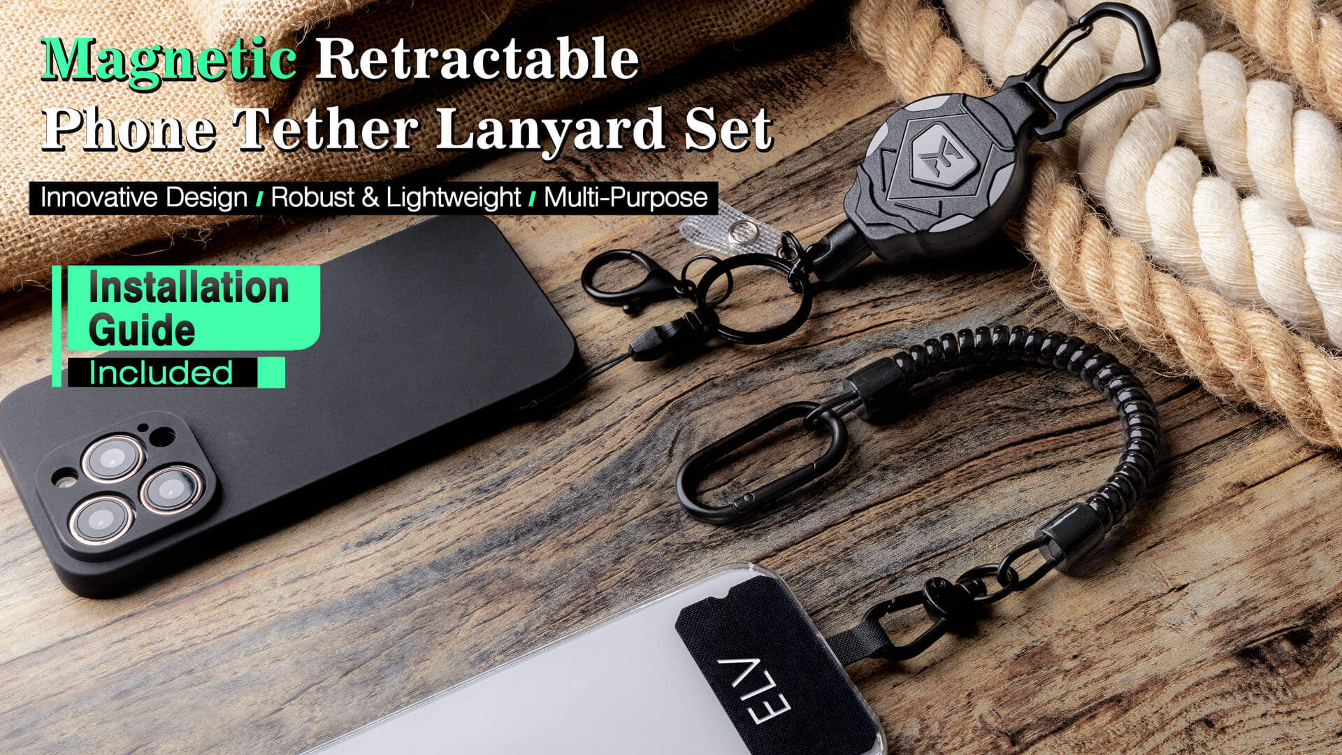 Watch ELV Magnetic Retractable Phone Tether Set on Amazon Live