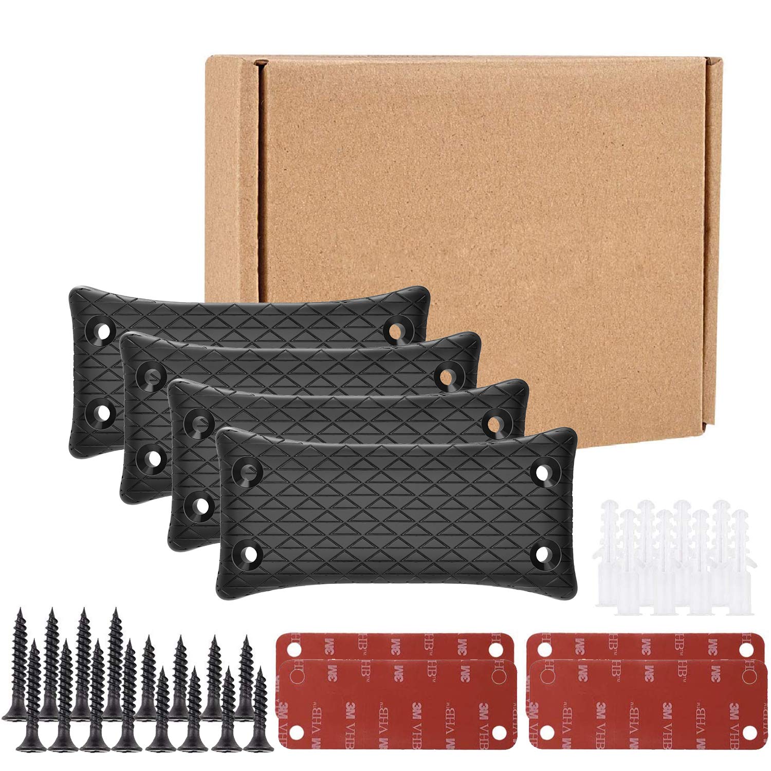 2-Pack Gun Magnet Mount, 50 Lbs Rating,Rubber Coated Gun Holder for ...