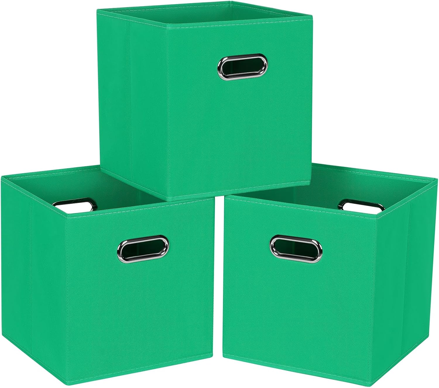 Amazon.com - NieEnjoy Black Fabric Cubes Storage Containers ,Foldable ...