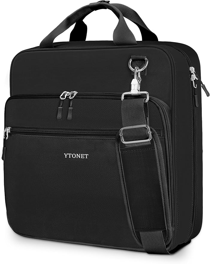 Amazon.com : Ytonet Zipper Binder with Shoulder Strap, 3 Inch 3 Ring ...