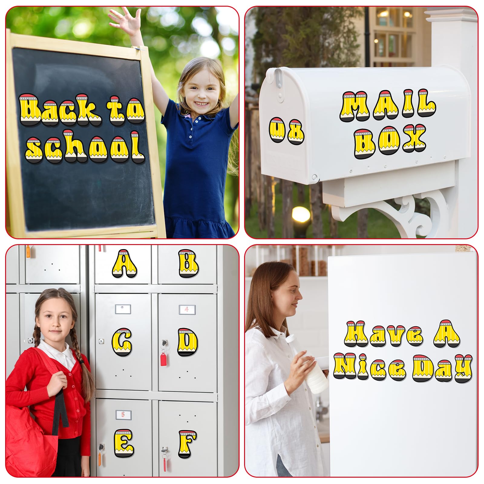 Snapklik.com : 260 PCS Colorful Crayons Bulletin Board Letters For ...