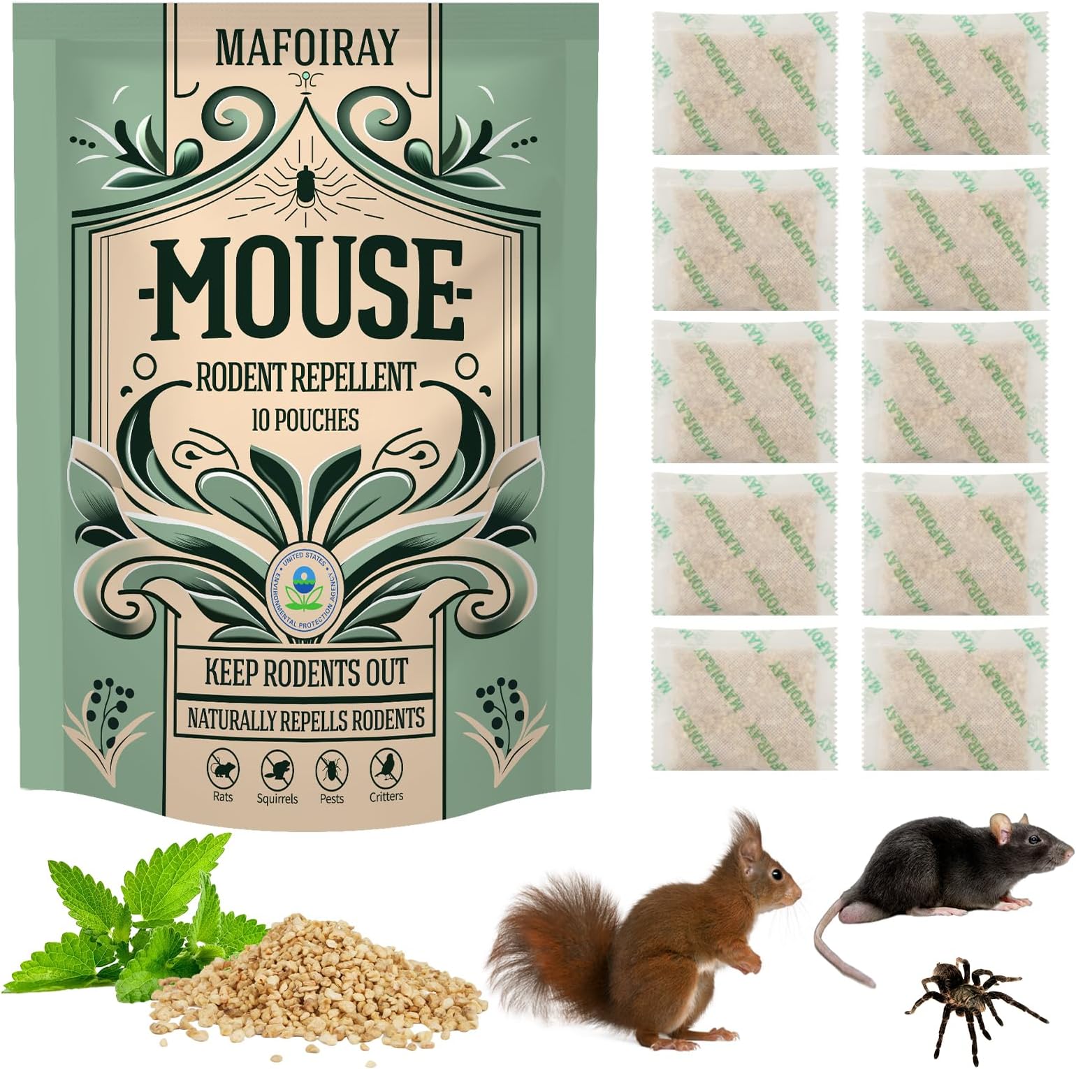 Amazon.com: Fresh Cab Botanical Rodent Repellent - Environmentally ...