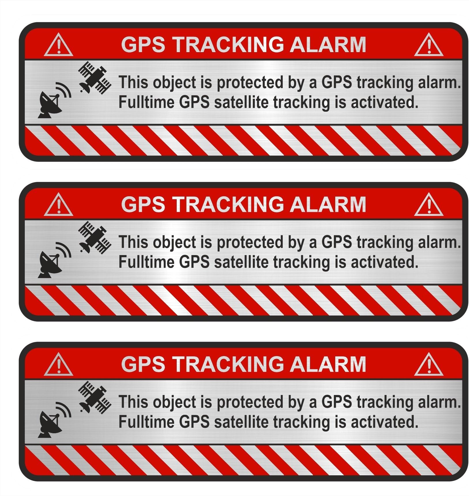 Finest-Folia 9x GPS sticker, bicycle, motorcycle, car alarm warning ...