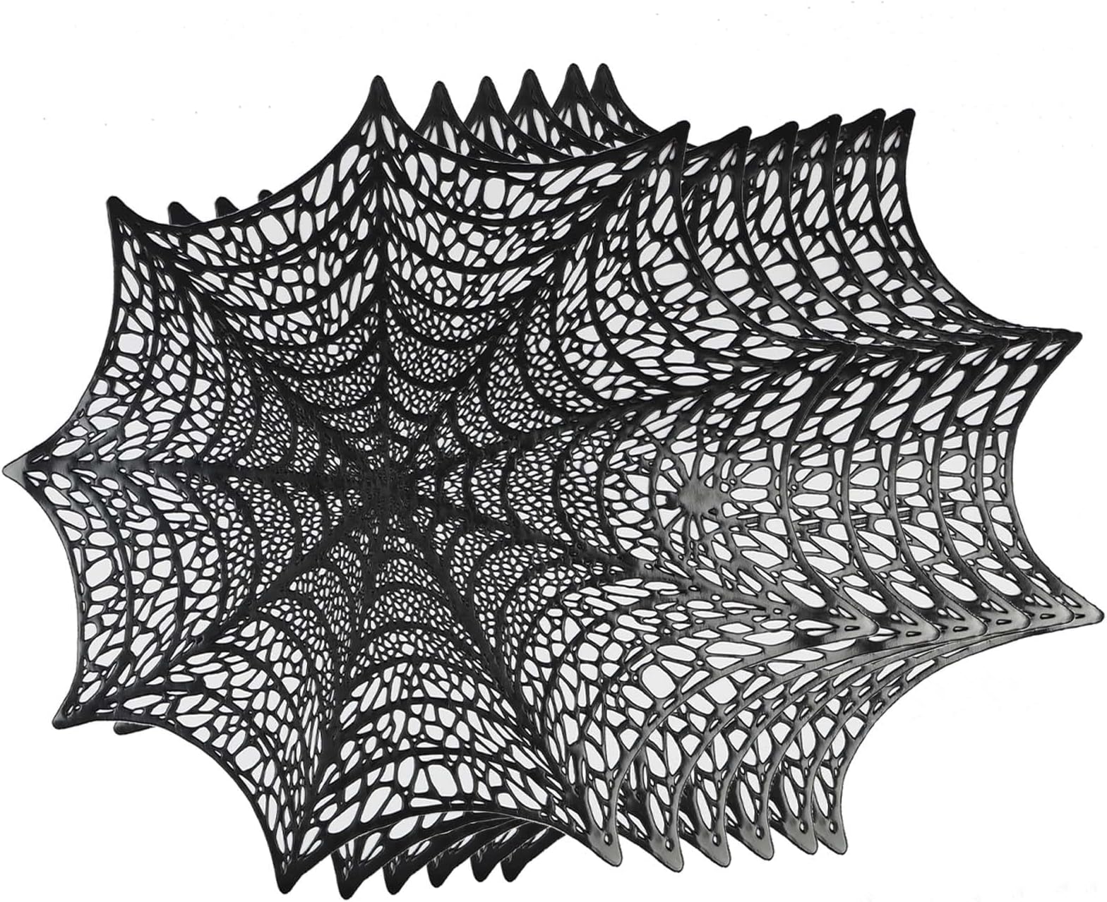 Amazon.com: Gift Boutique 50 Pcs Halloween Spider Web Shaped Place Mats ...