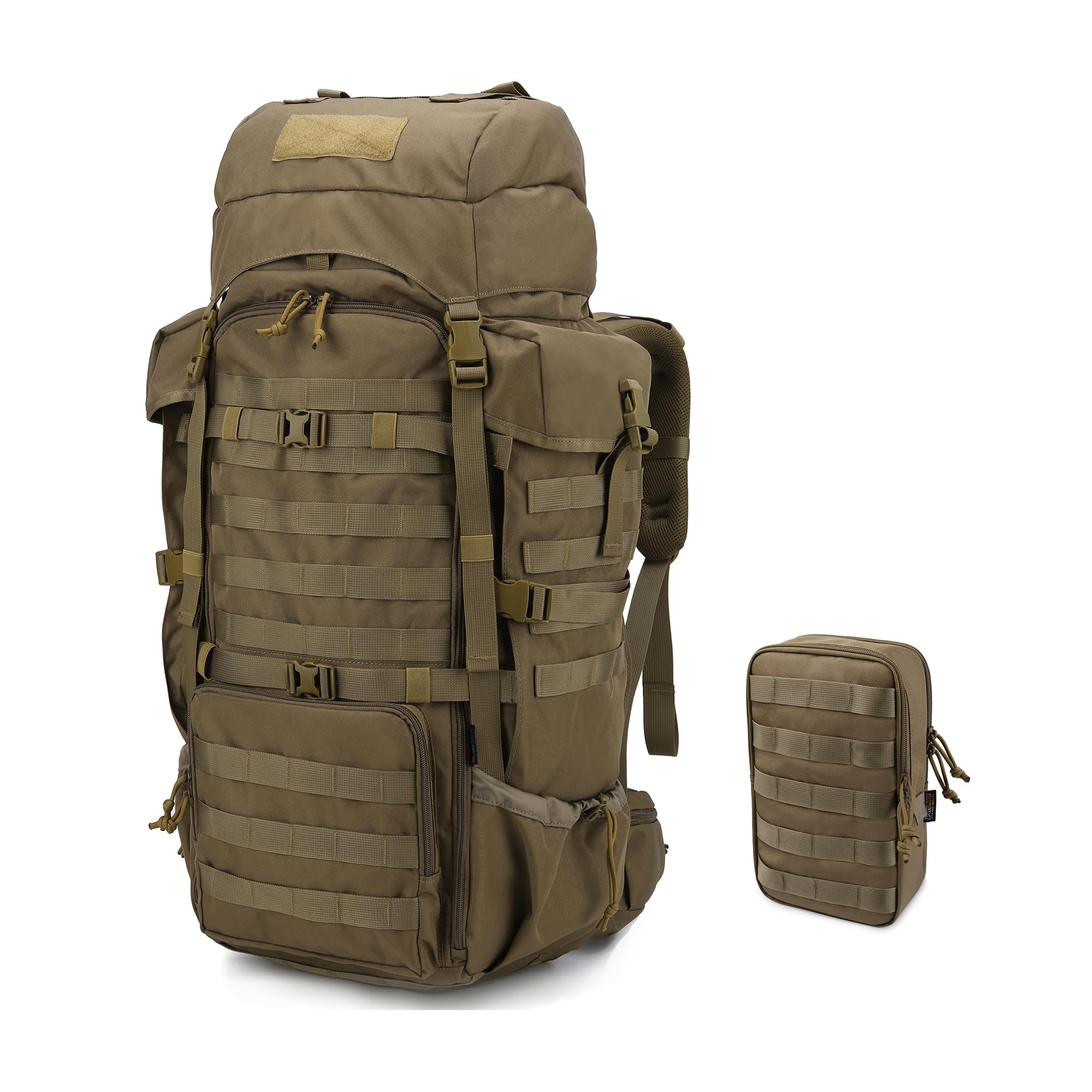 Amazon.com : Mardingtop 70L Hiking Backpack+ Molle Tactical Utility ...