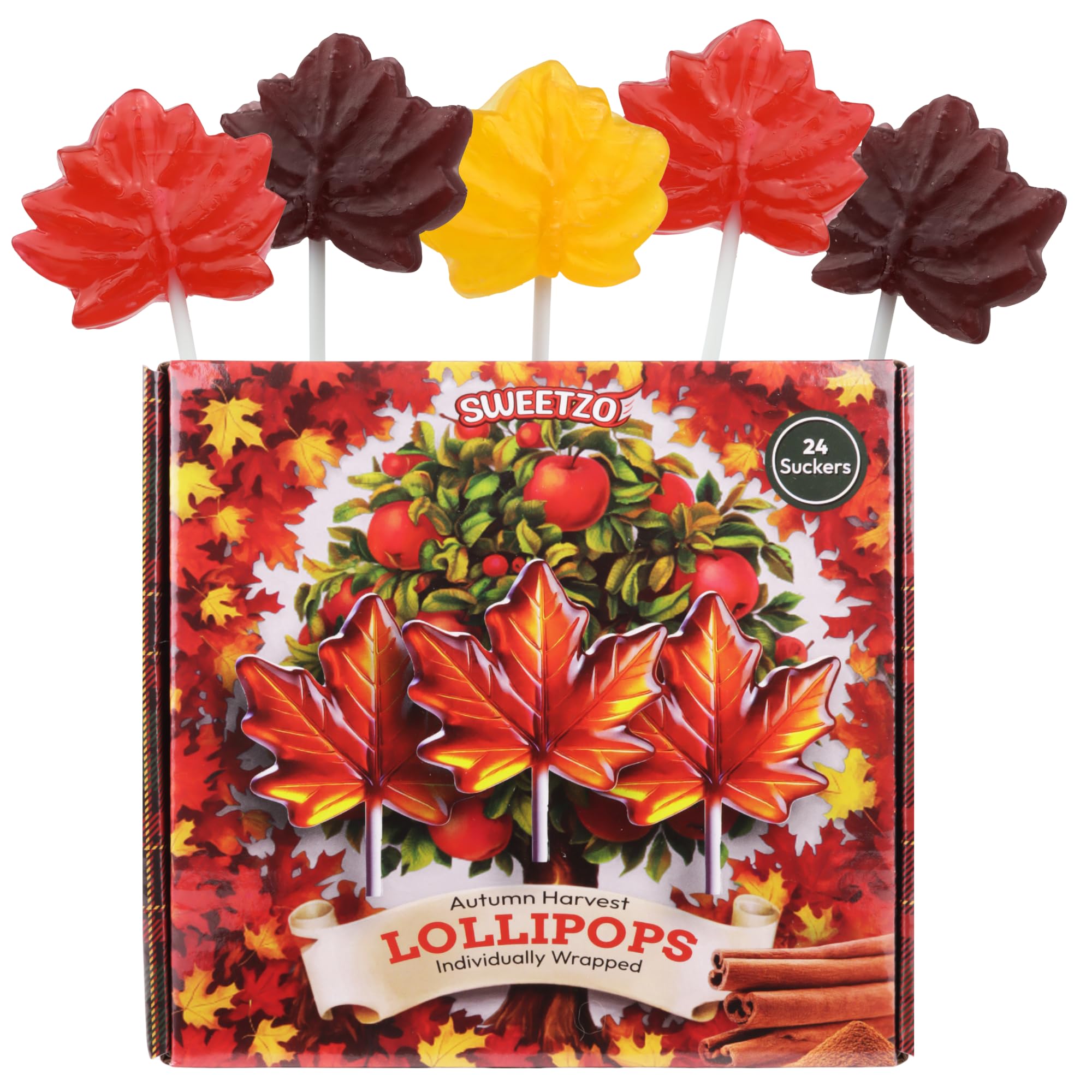 Snapklik.com : Autumn Leaf Lollipops, Individually Wrapped Thanksgiving ...