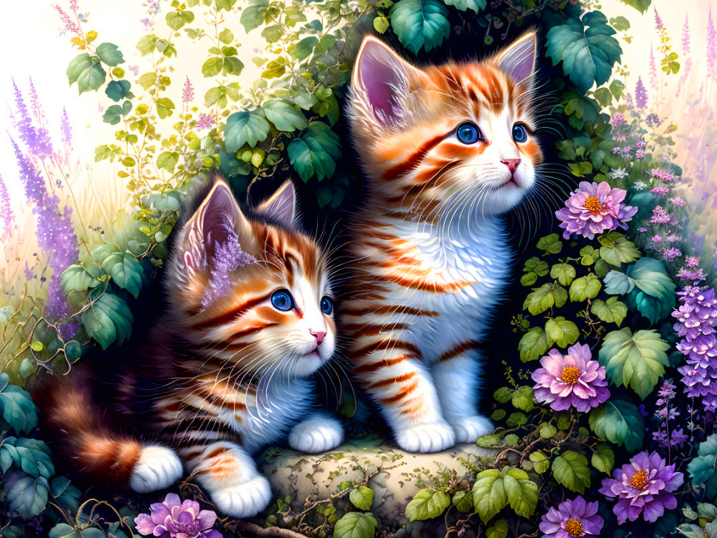 Amazon.com: Cat Diamond Painting Kits for Adults Beginners - Flower Cat ...