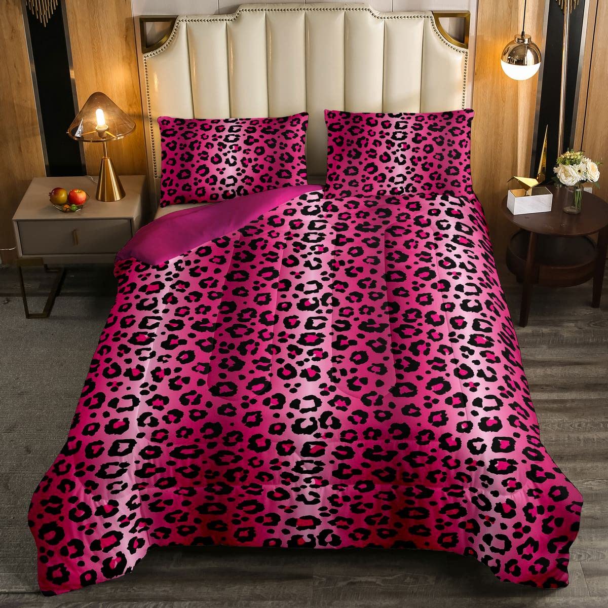 Amazon.com: Leopard Print Comforter Women Cheetah Print Comforter Set ...