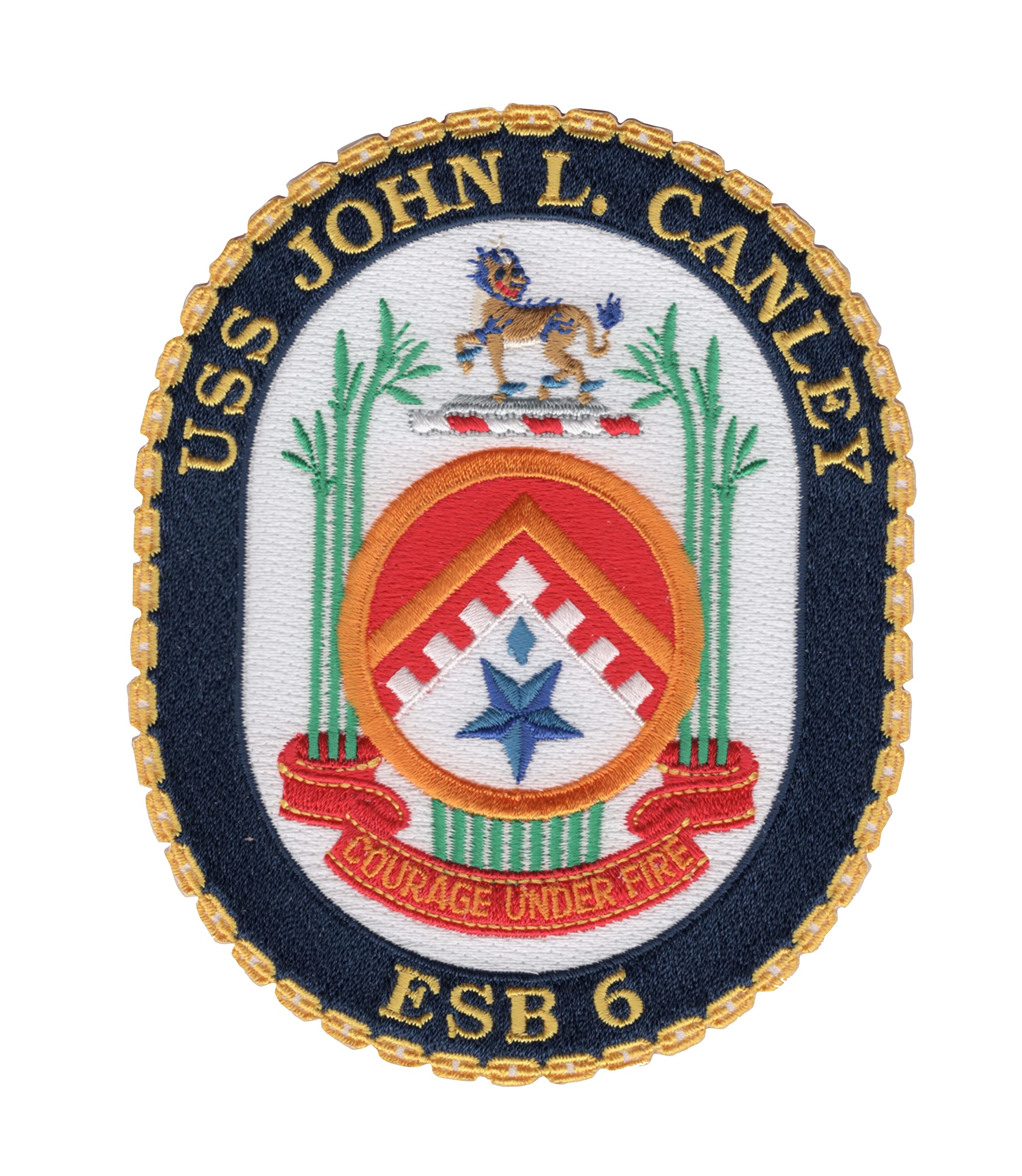 Amazon.com: USS John L Canley ESB-6 Patch : Clothing, Shoes & Jewelry
