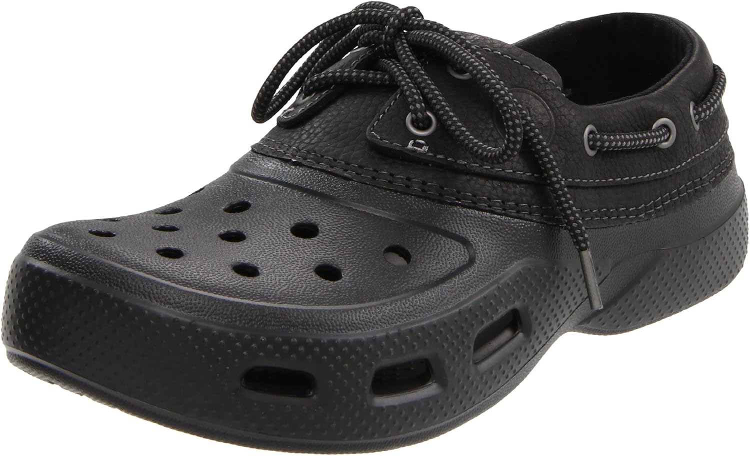 crocs Men's Islander Sport Boat Shoe,Black/Black Synthetic,11 M US ...
