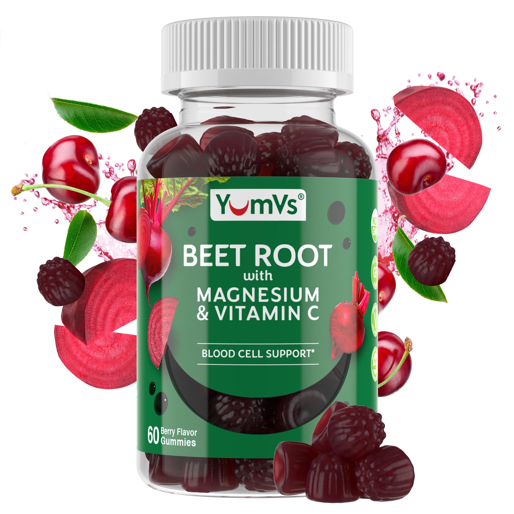 Amazon.com: YumVs Beet Root Gummies with Magnesium and Vitamin C ...
