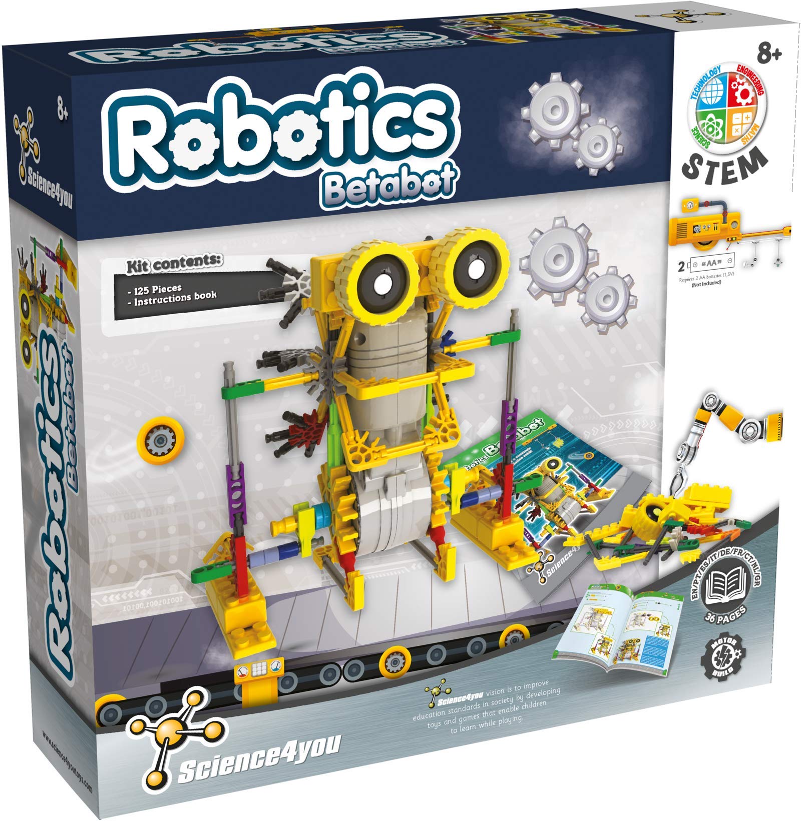 Buy Science4you - Betabot Robot Building Kit for Kids 8-14 Years ...